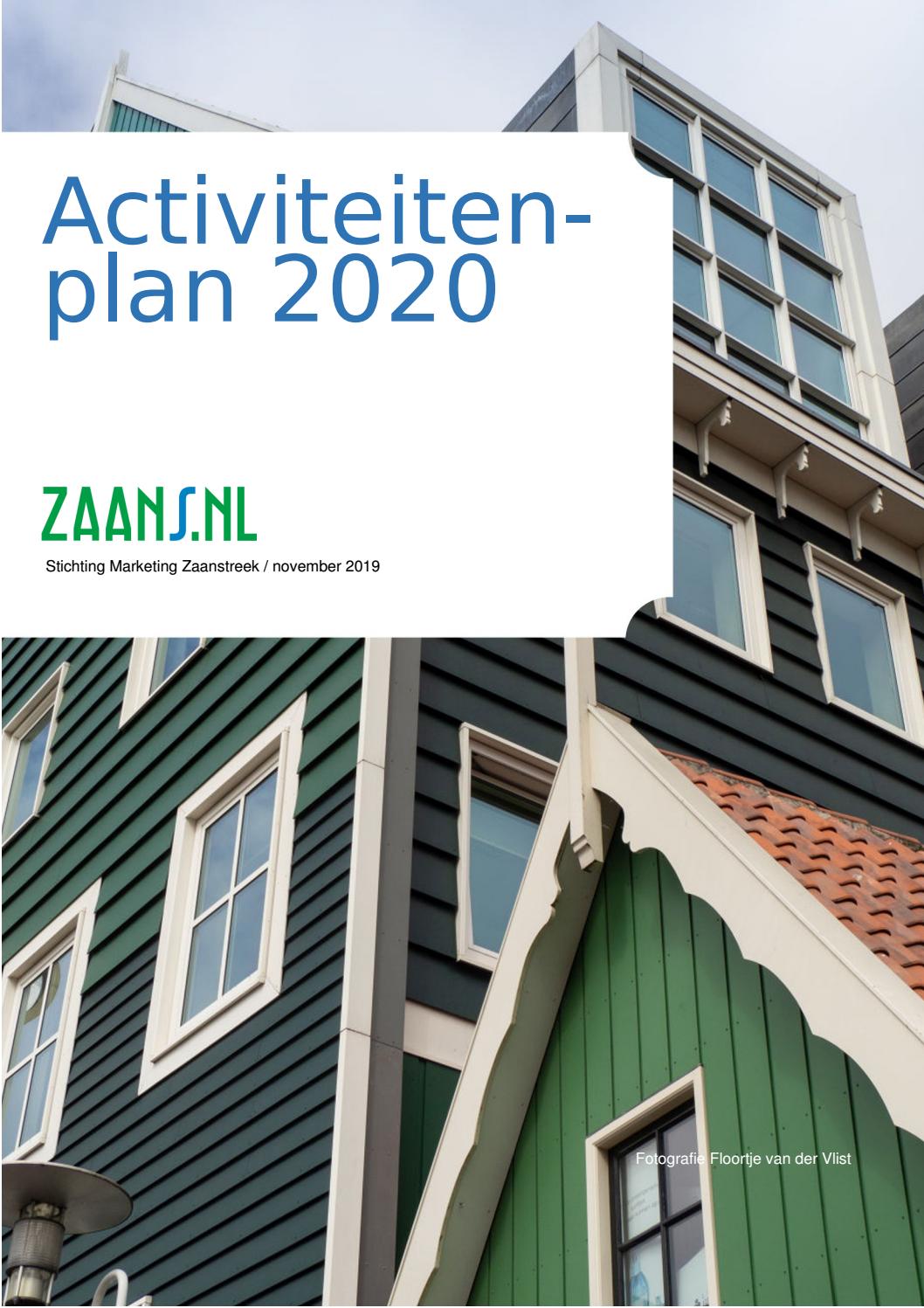 Activiteitenplan 2020 Marketing Zaanstreek by zaans - Issuu