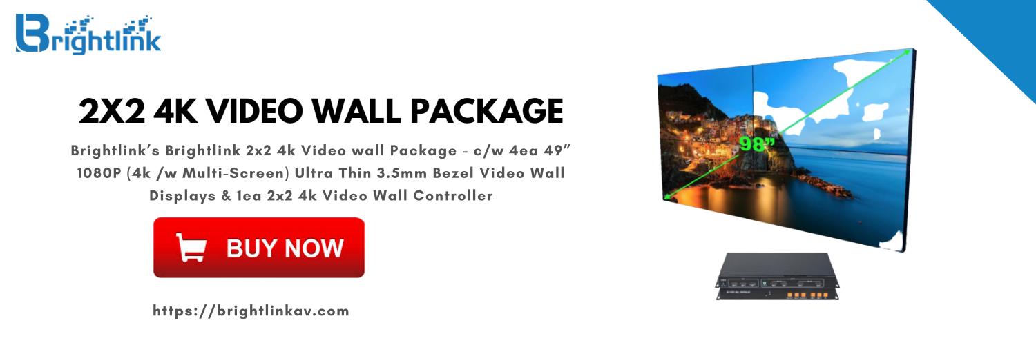 2x2 4k Video wall Package by brightlinkcables - Issuu