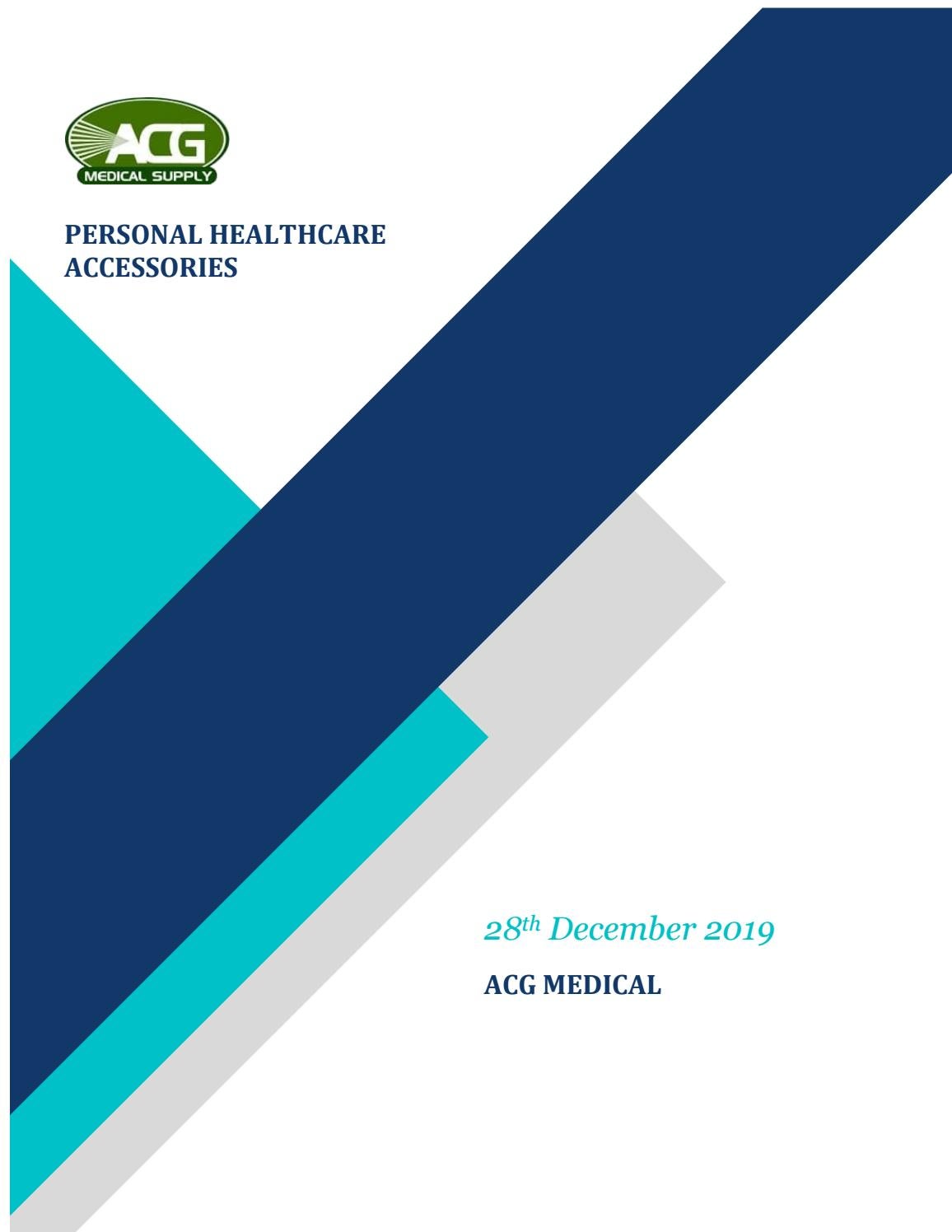 PERSONAL CARE | ACG MEDICAL by ACG Medical Supply - Issuu