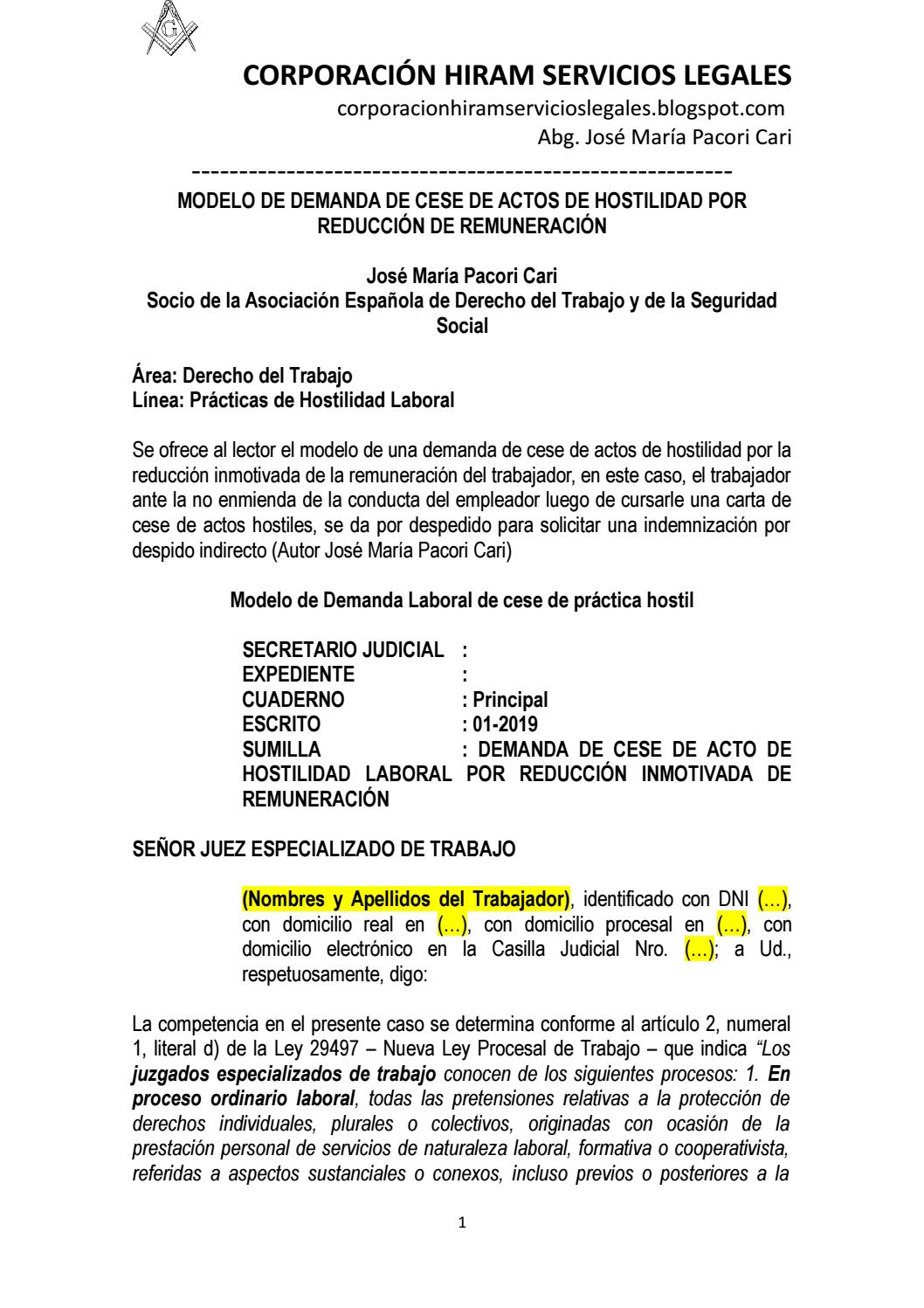 Modelo De Carta De Cese De Contrato – XVIBJX