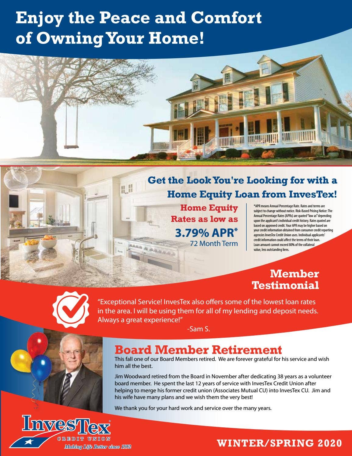 Winter/Spring 2020 Newsletter by InvesTex Credit Union - Issuu