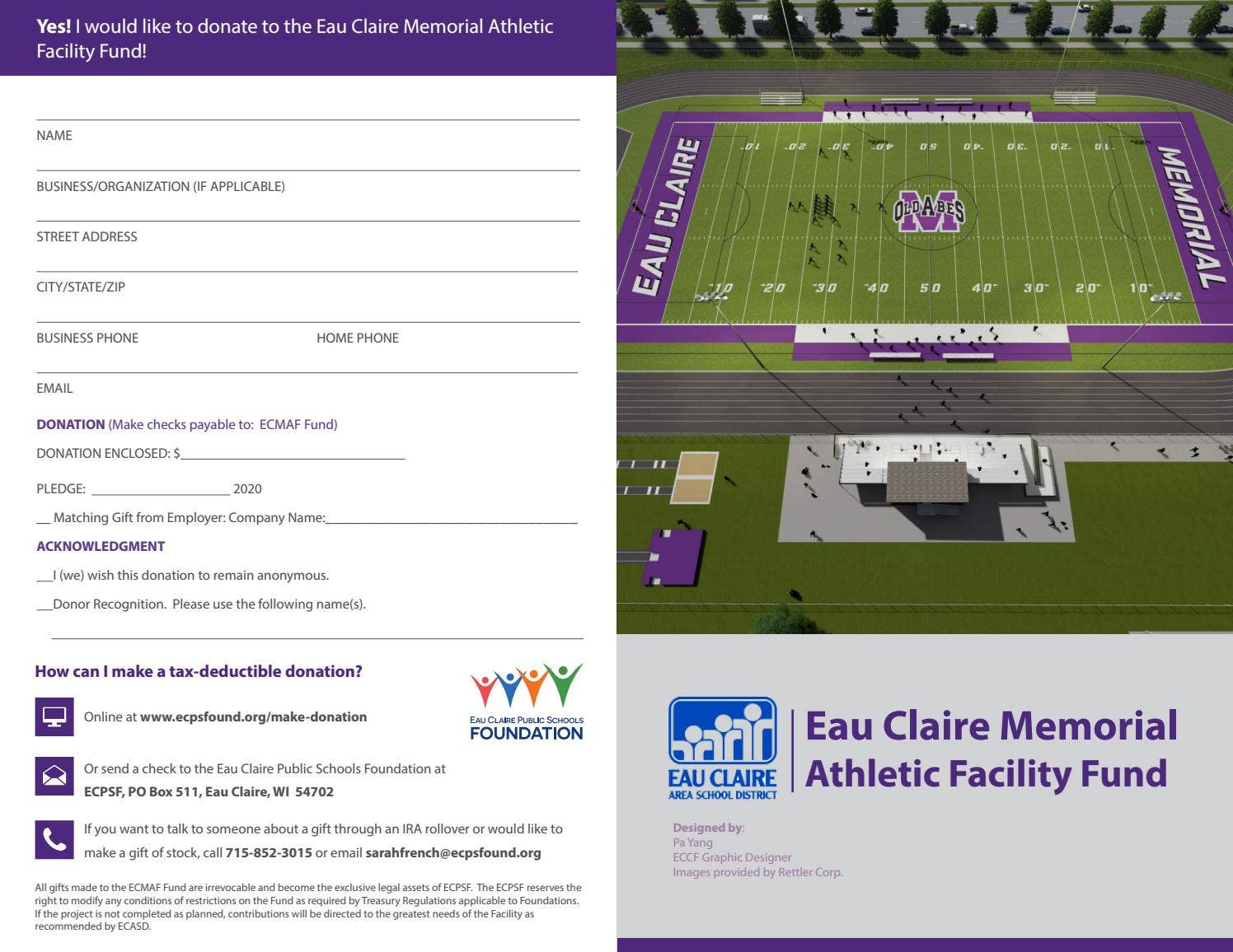 Eau Claire Memorial Athletic Facility Fund by Eau Claire Community ...