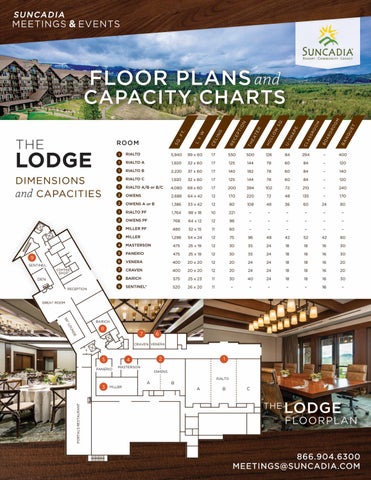 Suncadia Meeting & Events Capacity Chart by Suncadia Resort - Issuu