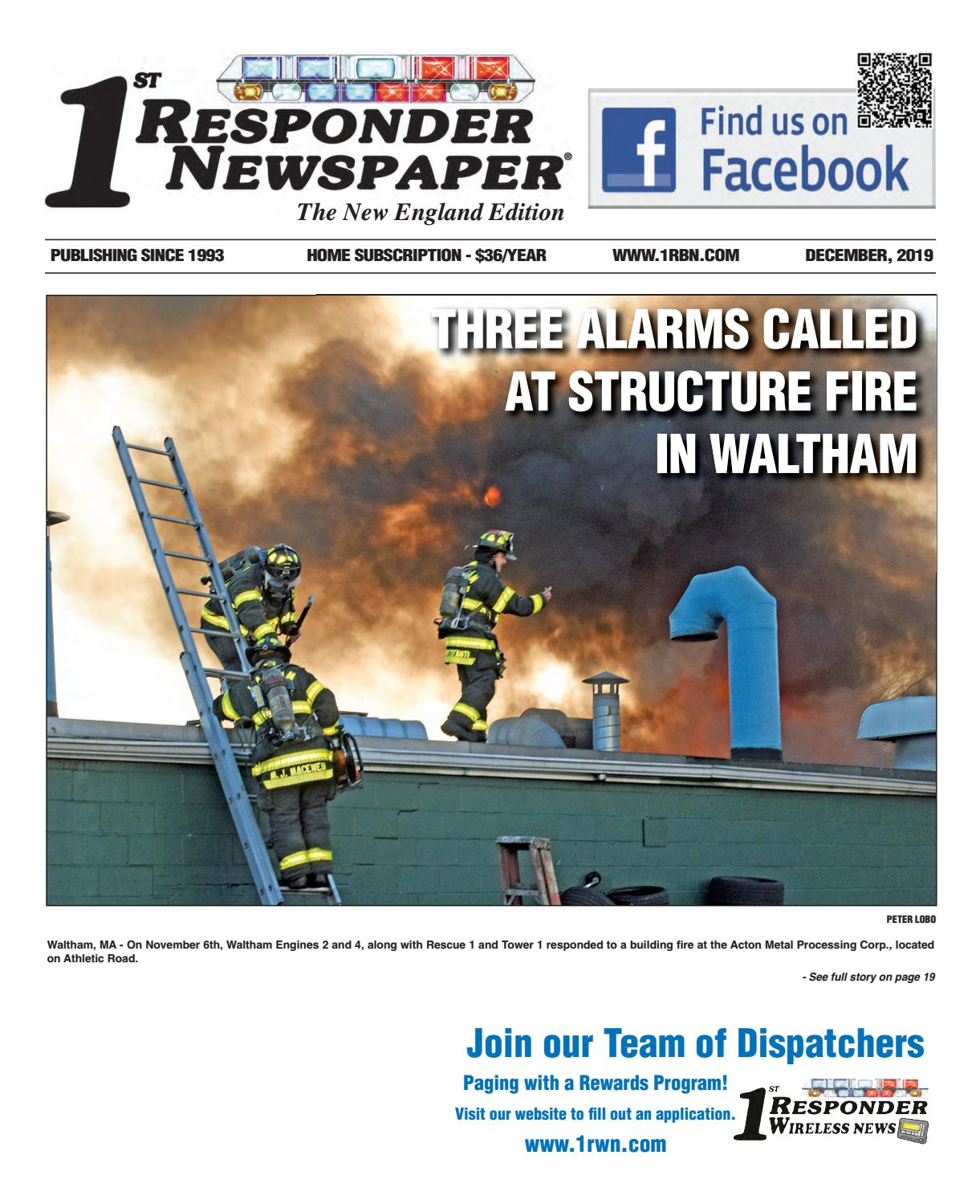 1st Responder News New England December Edition by Belsito ...