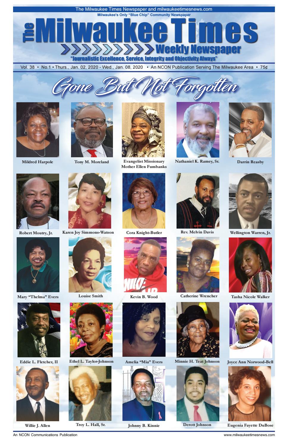 Milwaukee Times Weekly Newspaper Digital Edition Issue January 2, 2020 ...