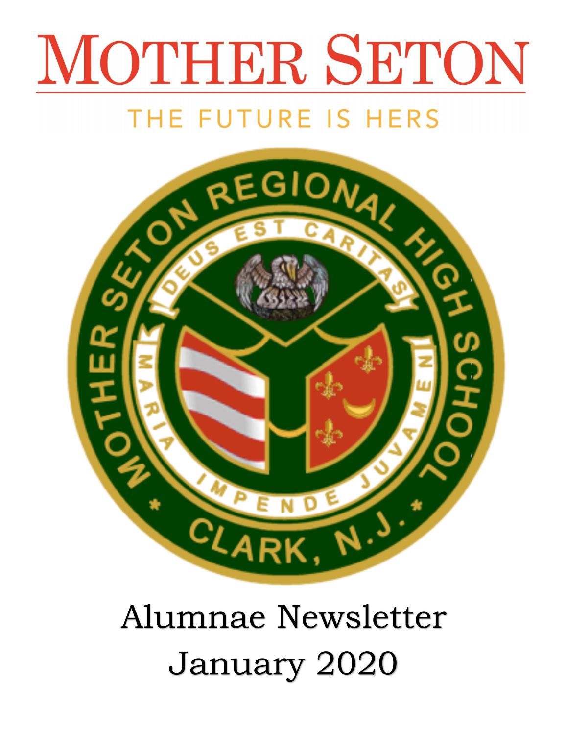 MSR Alumnae Newsletter - January 2020 by Mother Seton Regional High School Alumnae Association ...