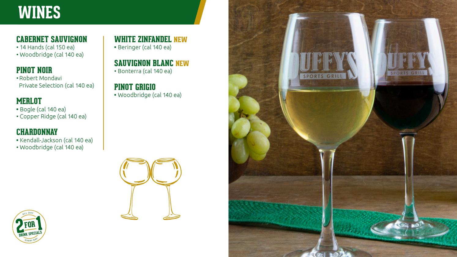 Duffy's Beverage Menu by Duffy's Sports Grill - Issuu