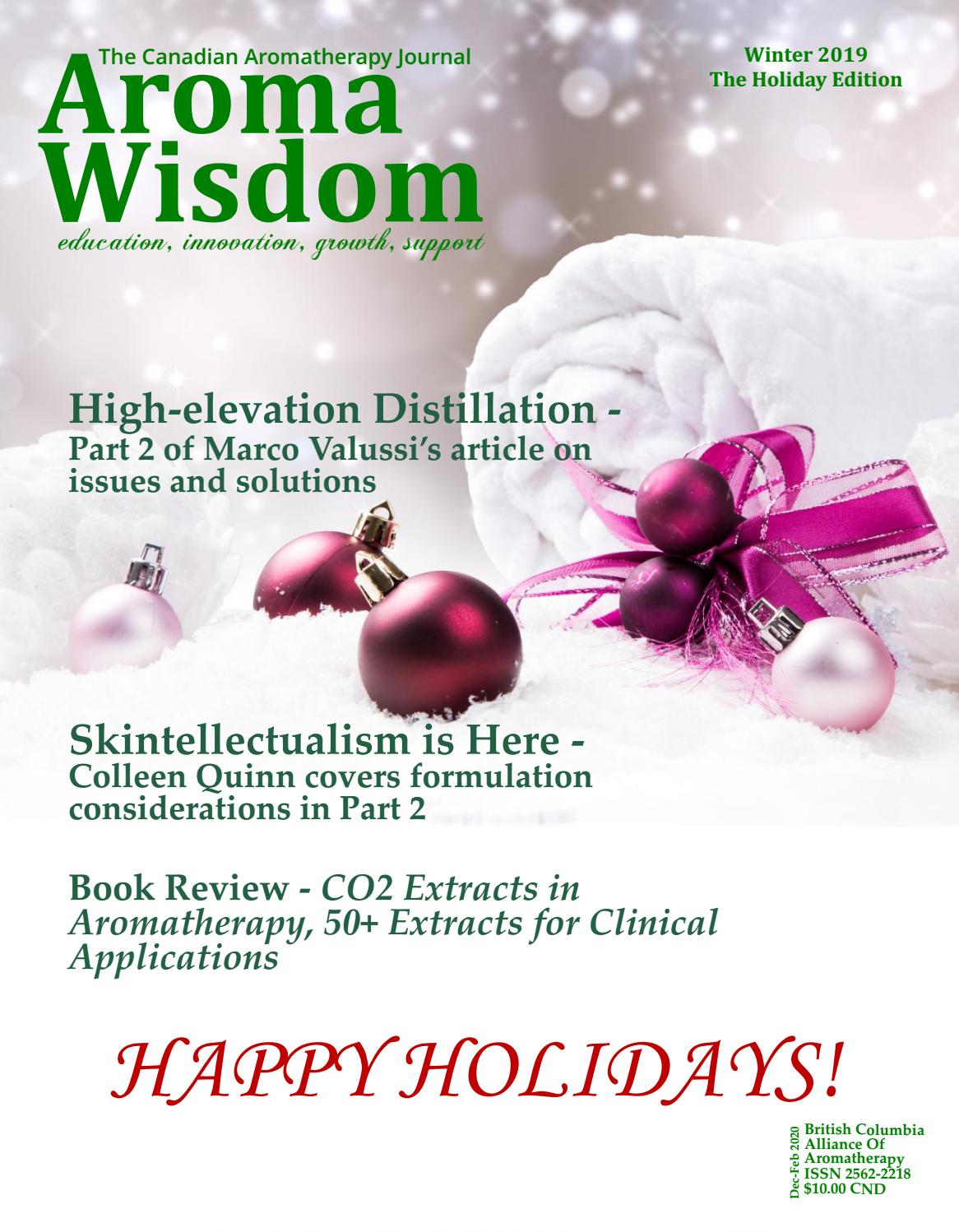Aroma Wisdom - The Canadian Aromatherapy Journal Winter 2019 by ...