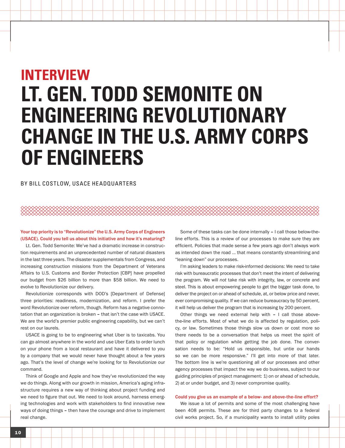 U.S. ARMY CORPS OF ENGINEERS: BUILDING STRONG 2020 Edition by Faircount ...