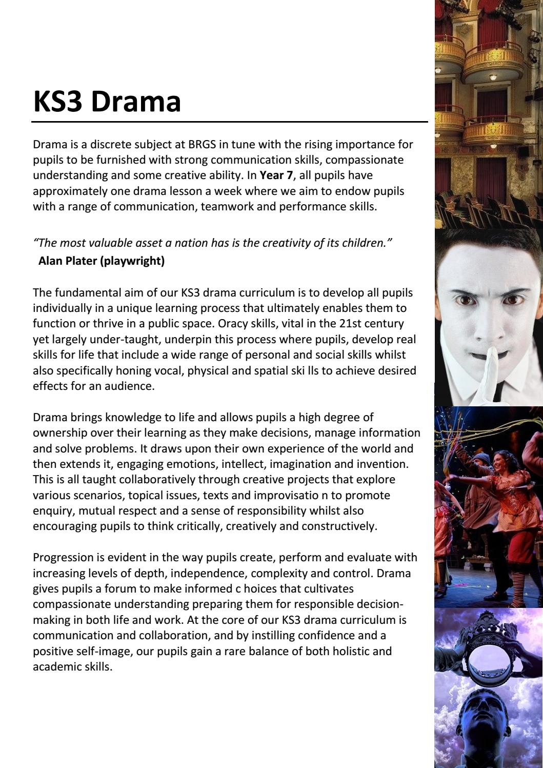 Drama KS3 by Schudio - Issuu