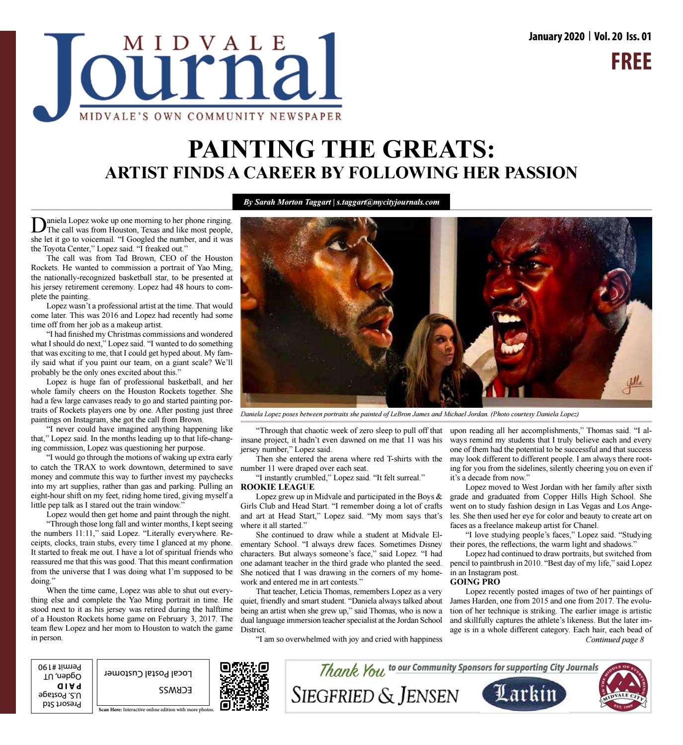 Midvale City Journal January 2020 by The City Journals - Issuu