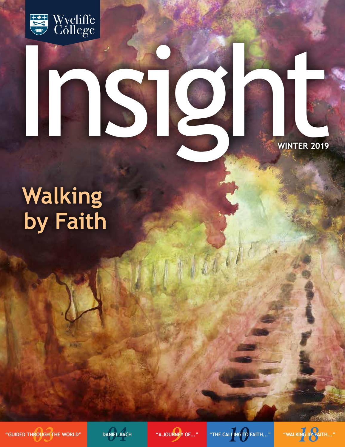 Insight Magazine - Winter 2019 Edition by Wycliffe College - Issuu