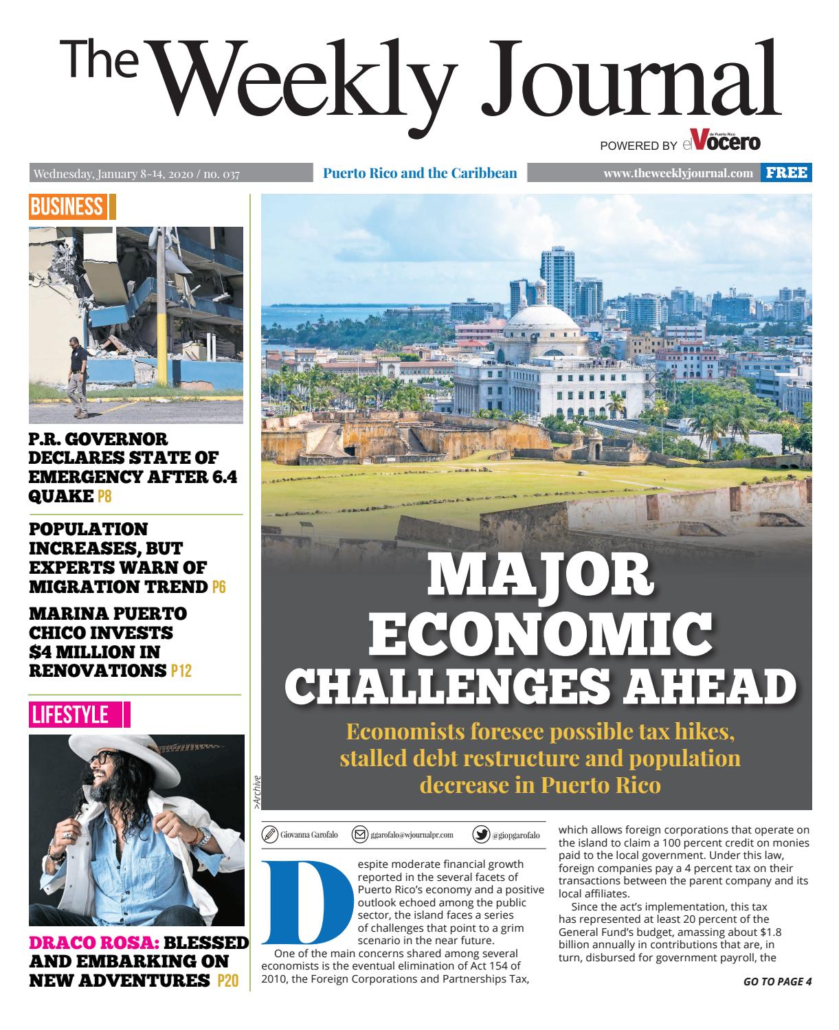 The Weekly Journal January 8-14, 2020 by El Vocero de Puerto Rico - Issuu