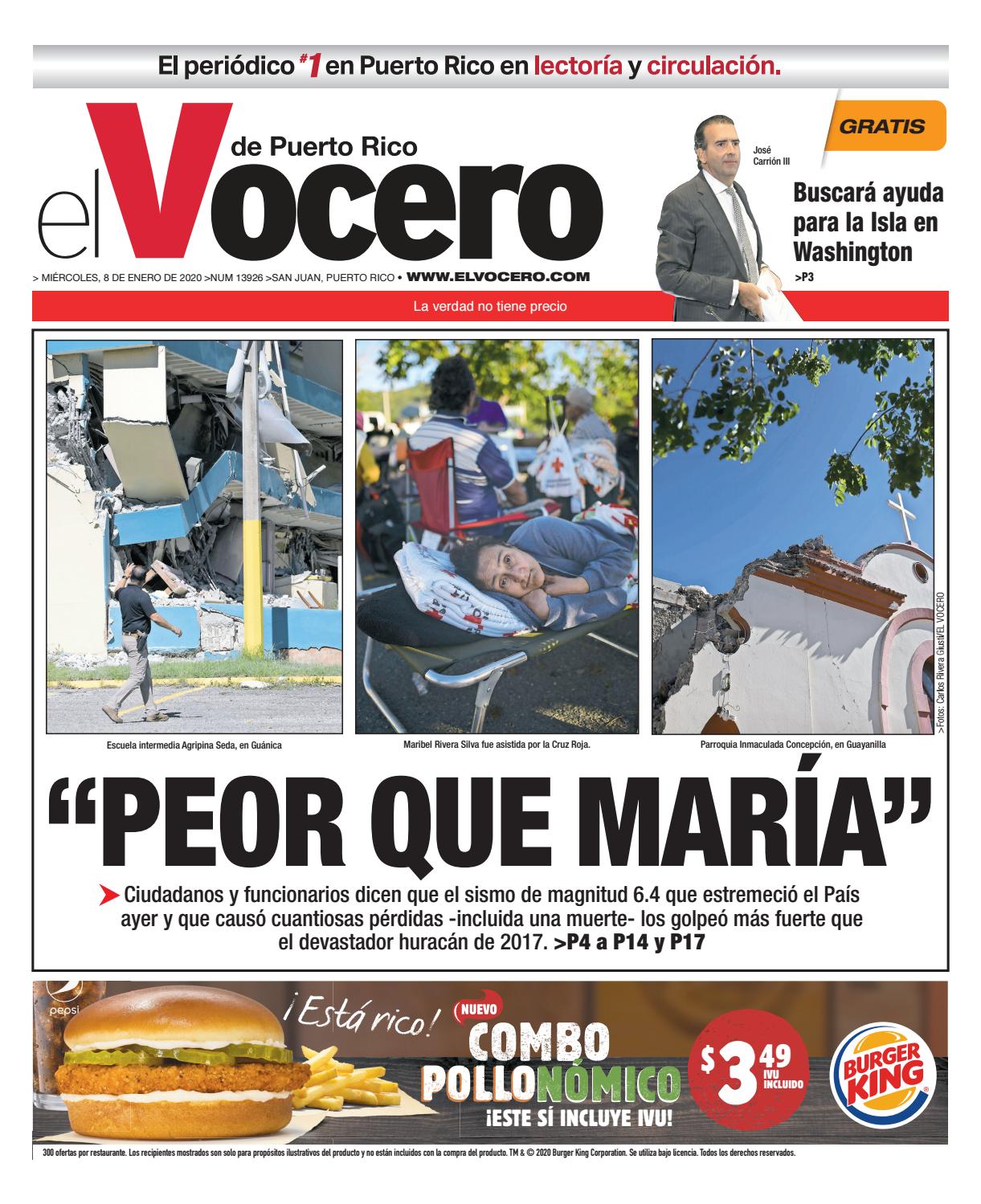 Edición del 8 de enero de 2020 by El Vocero de Puerto Rico - Issuu