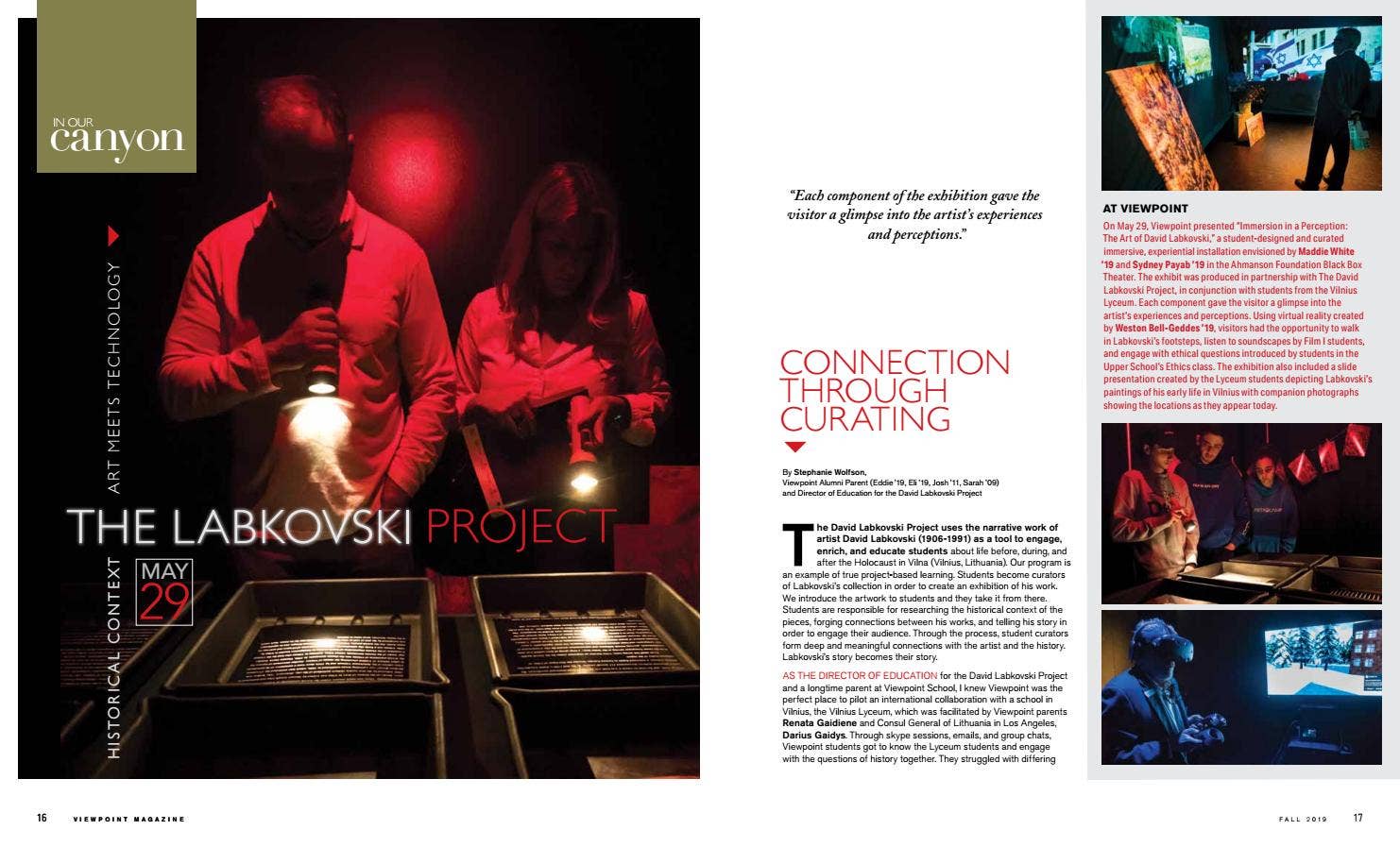 Viewpoint Magazine: Fall 2019 by Viewpoint School - Issuu