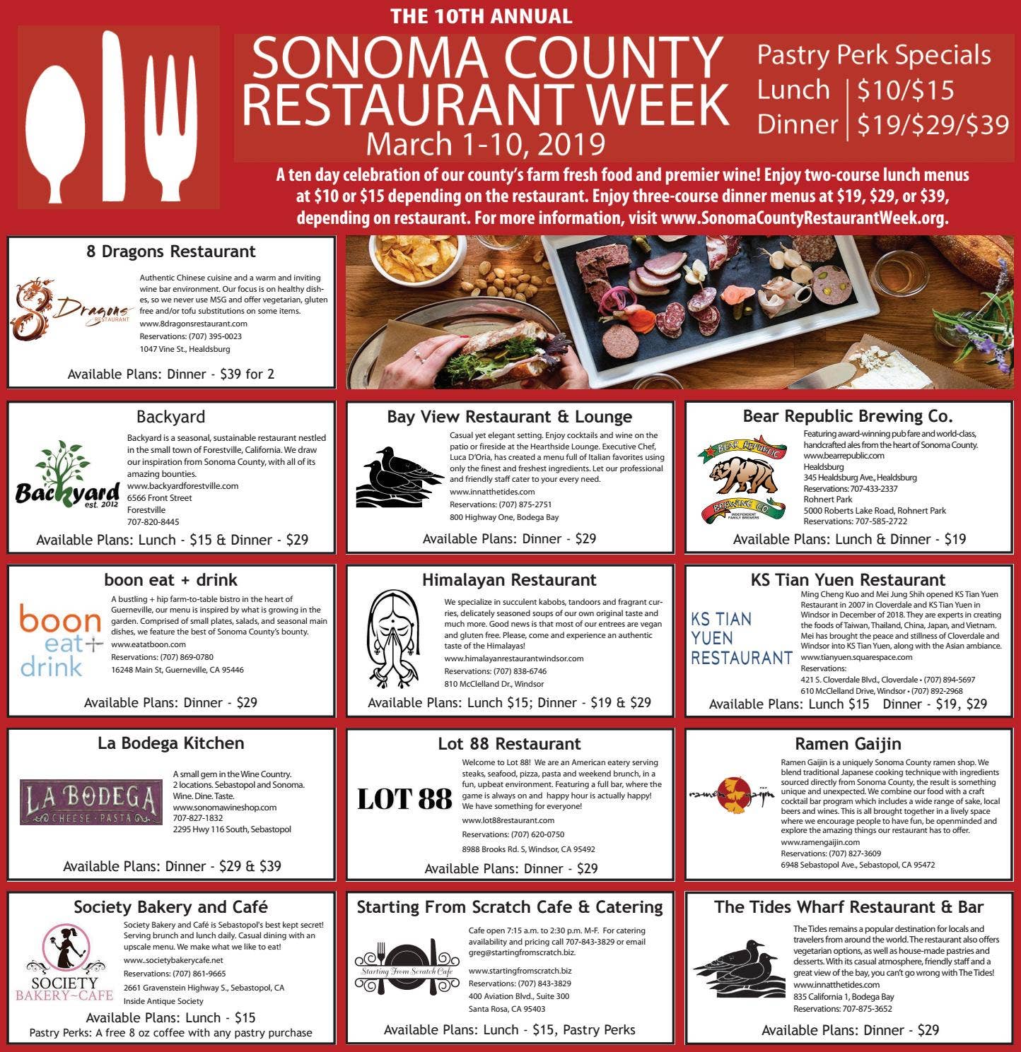 Restaurant Week 2019 by Healdsburg Tribune Special Publications - Issuu