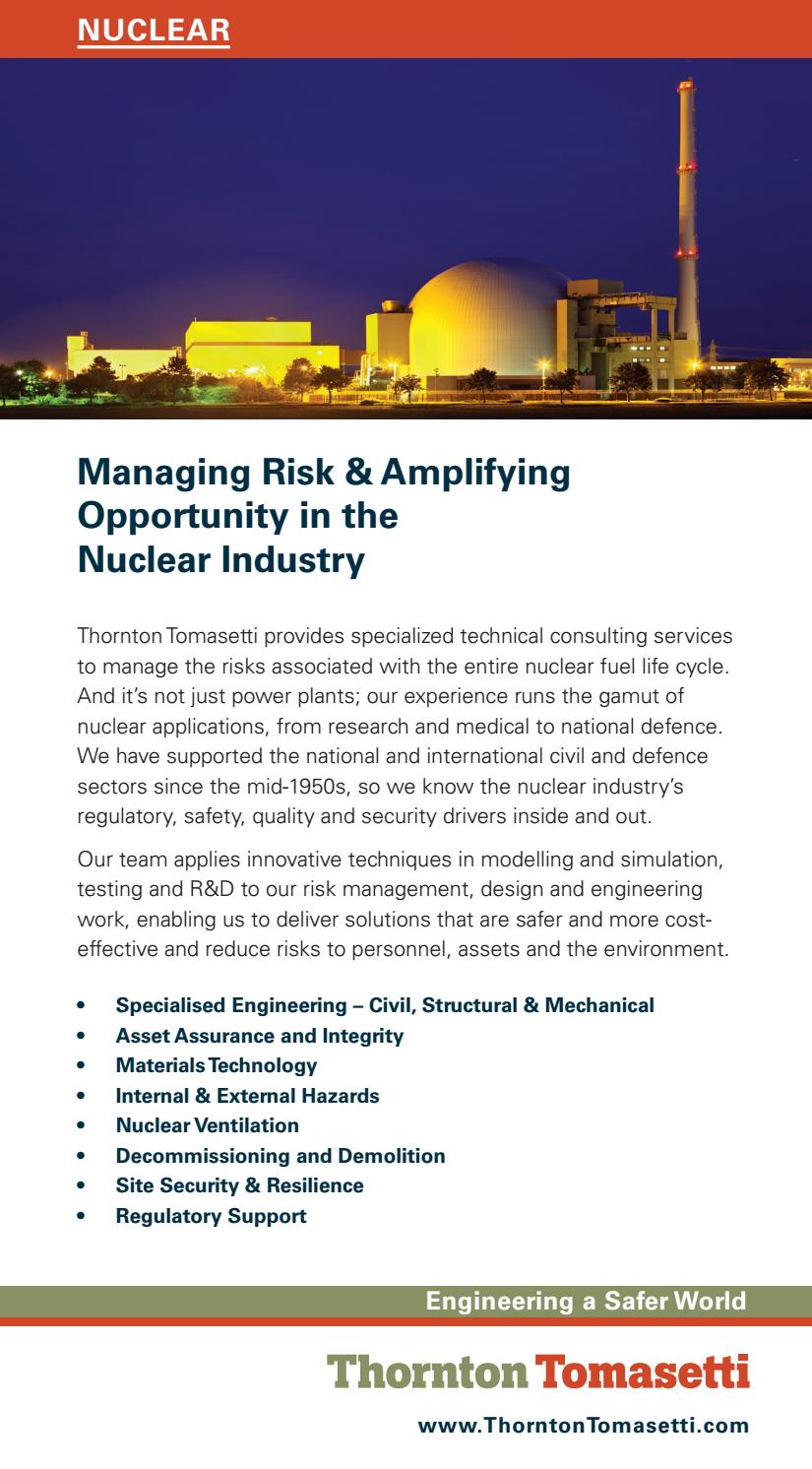 Nuclear Risk Management by Thornton Tomasetti - Issuu