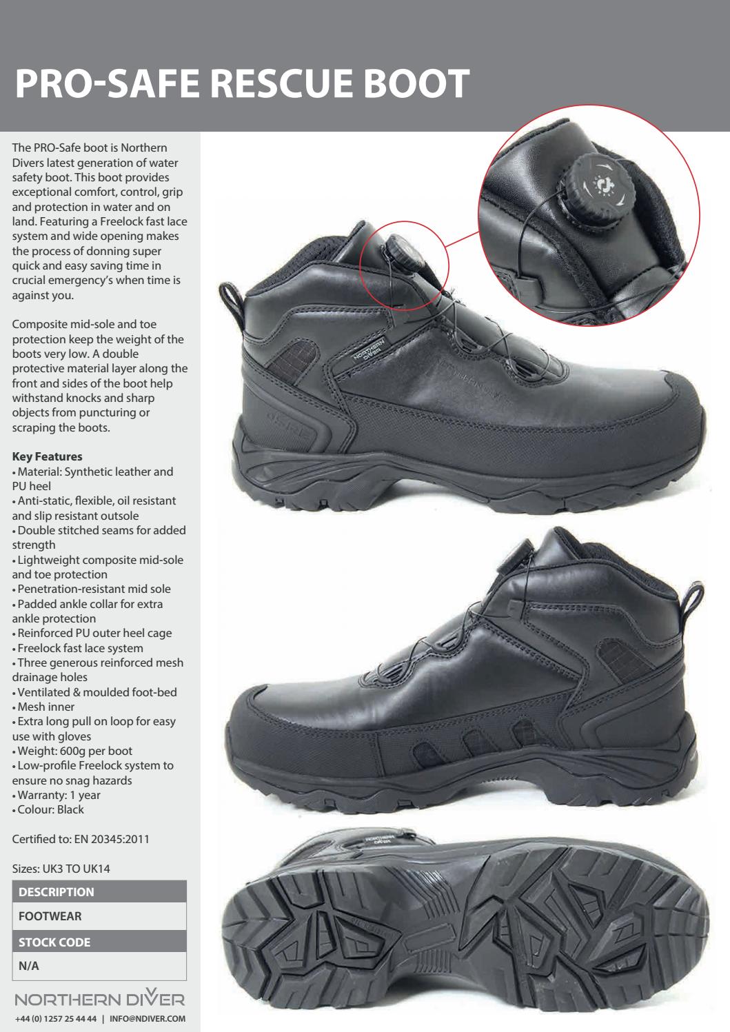 Pro-Safe Rescue Boot Data Sheet by Northern Diver UK - Issuu