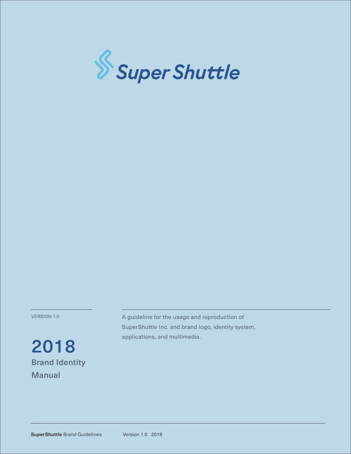 SuperShuttle Brand Manual by Xiaoxiao Ma - Issuu