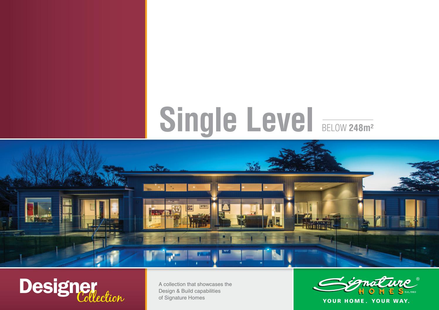 Designer Collection - Single Level BELOW 248m2 by Signature Homes Ltd ...