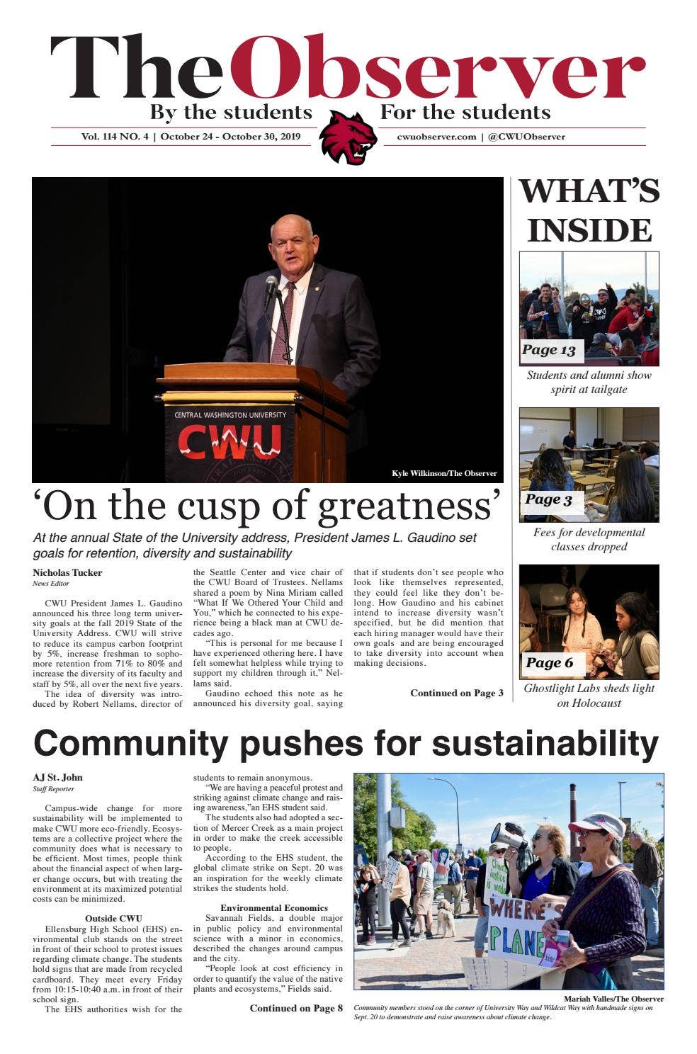 CWU Observer Fall 2019, Issue 4 by CWU Observer - Issuu