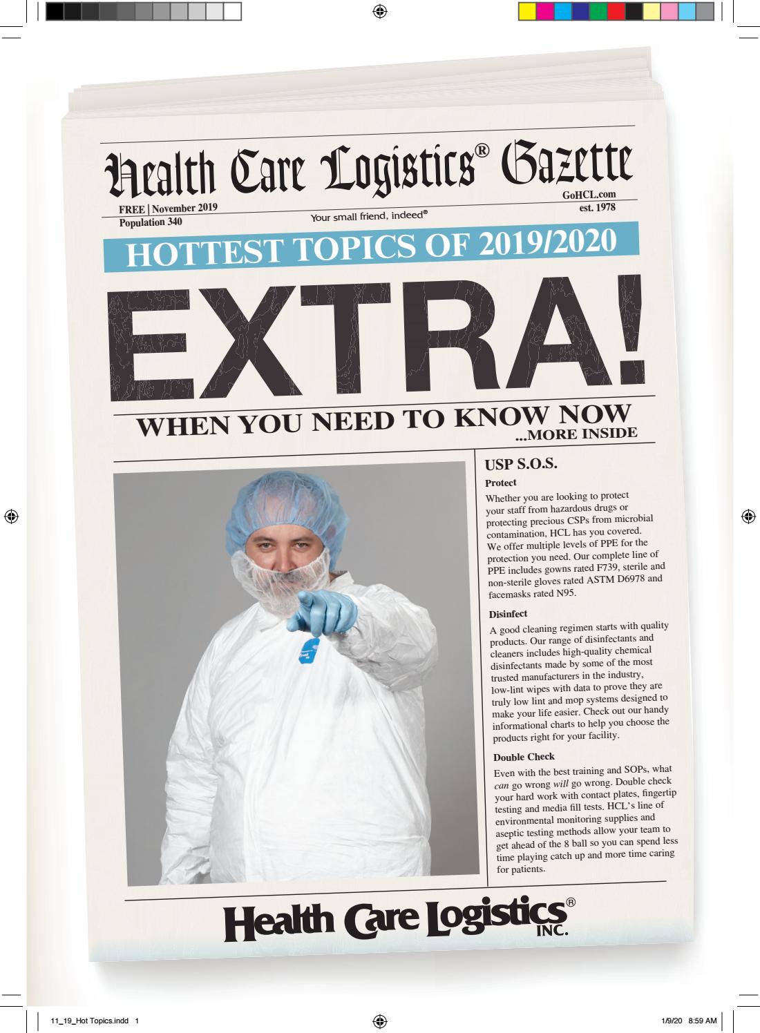 Hot Topics 2020 by Health Care Logistics - Issuu