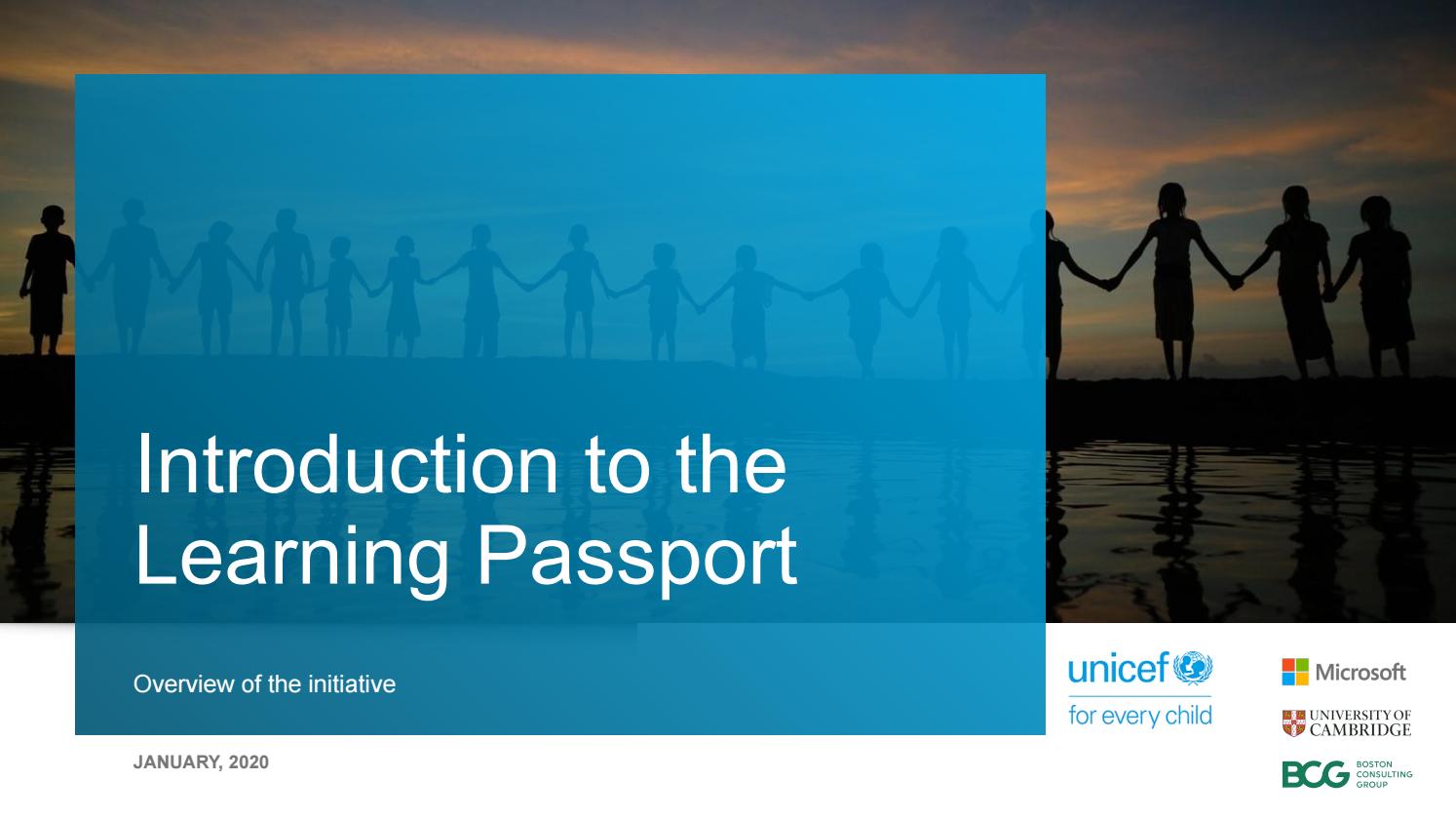 UNICEF partnership learning passport by Cambridge International ...