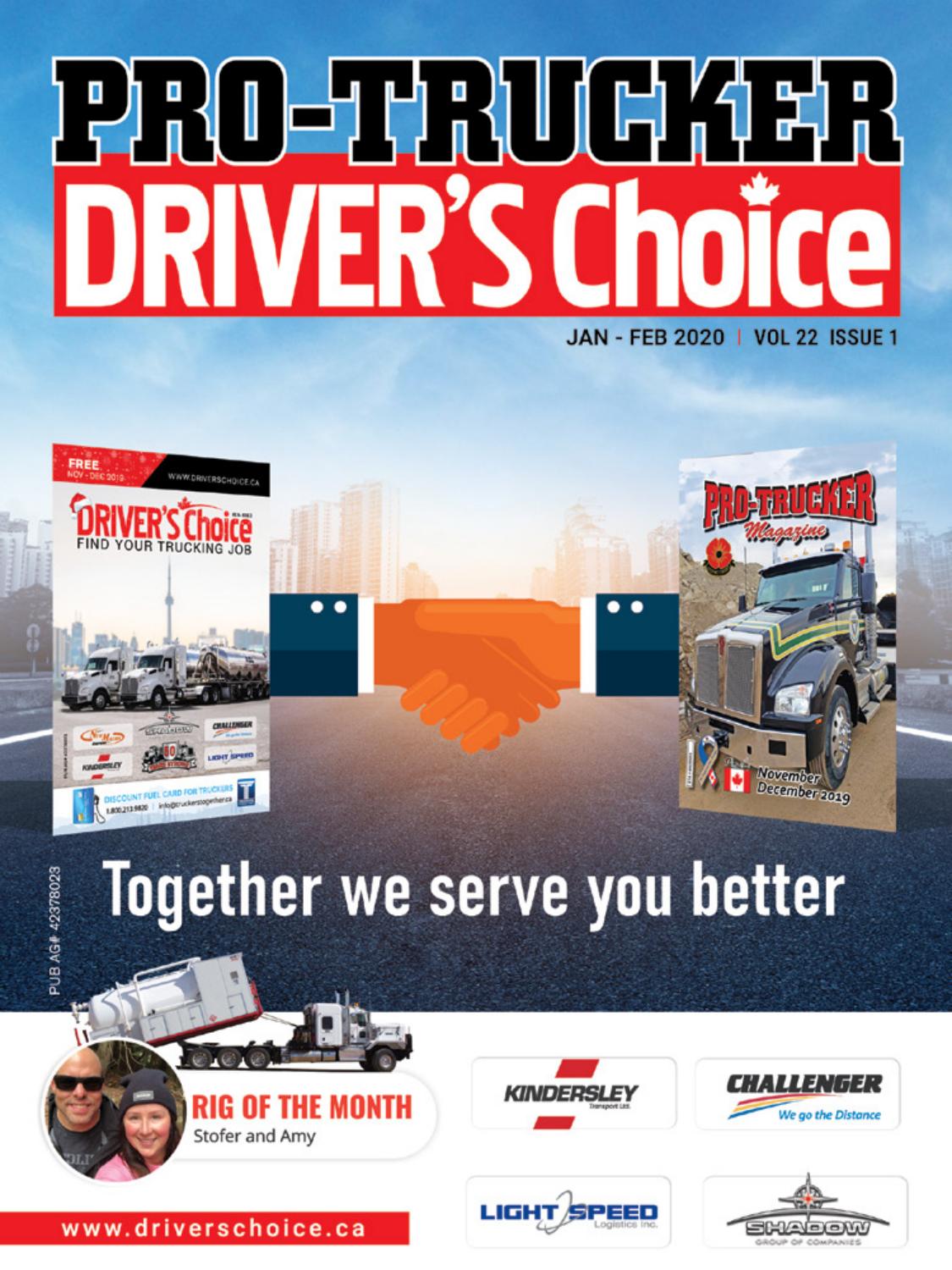 Pro-Trucker Driver's Choice Jan-Feb 2020 ( Find Your Trucking Job) by ...