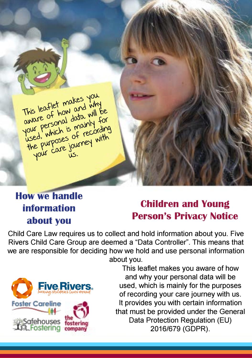 A Children's and Young Person's Guide to Privacy by The Five Rivers ...
