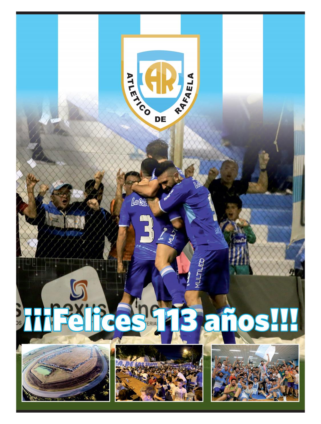 Aniversario 113° Atlético de Rafaela by Diario Castellanos - Issuu