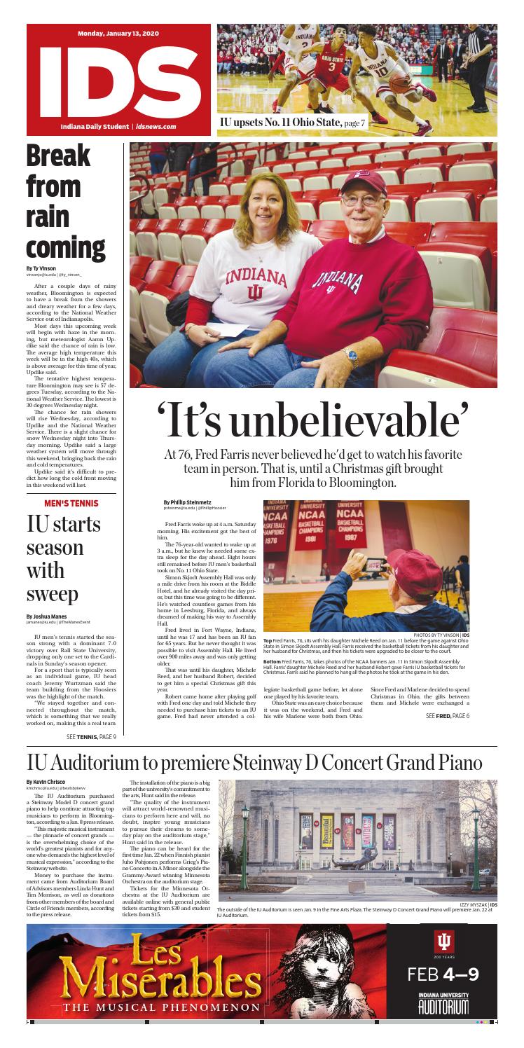 Monday, January 13, 2020 by Indiana Daily Student - idsnews - Issuu