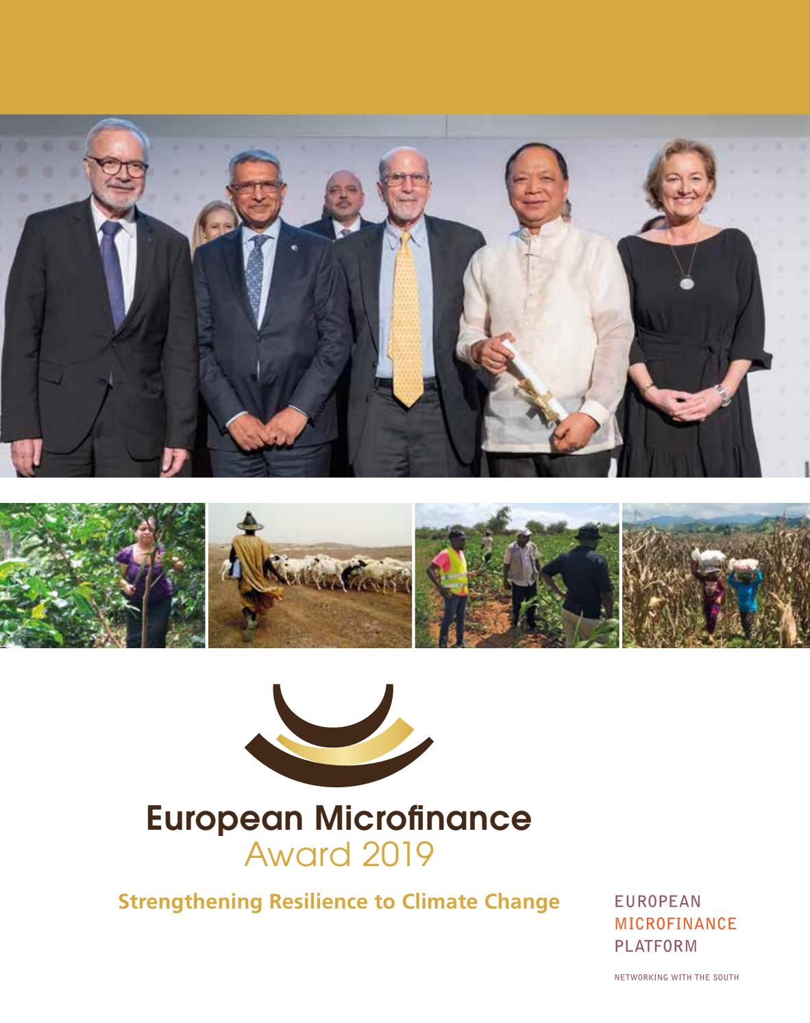 European Microfinance Award 2019 Brochure: Strengthening Resilience to ...