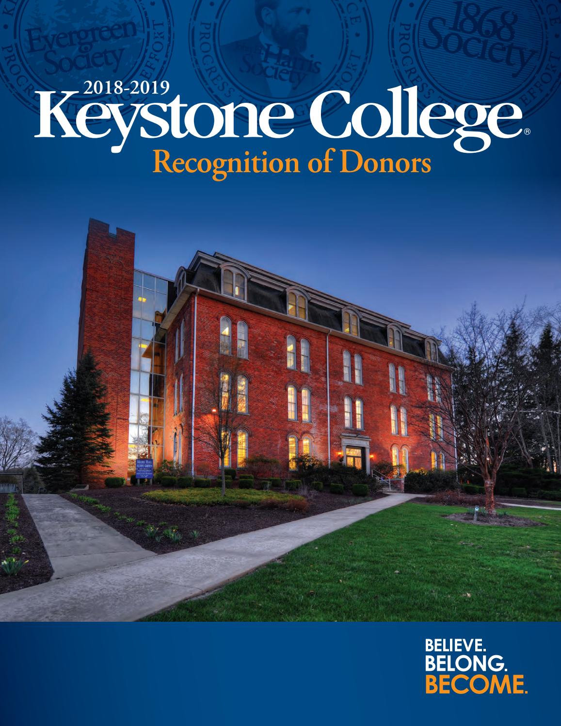 Keystone College Donor Report 2018-2019 by Keystone College - Issuu