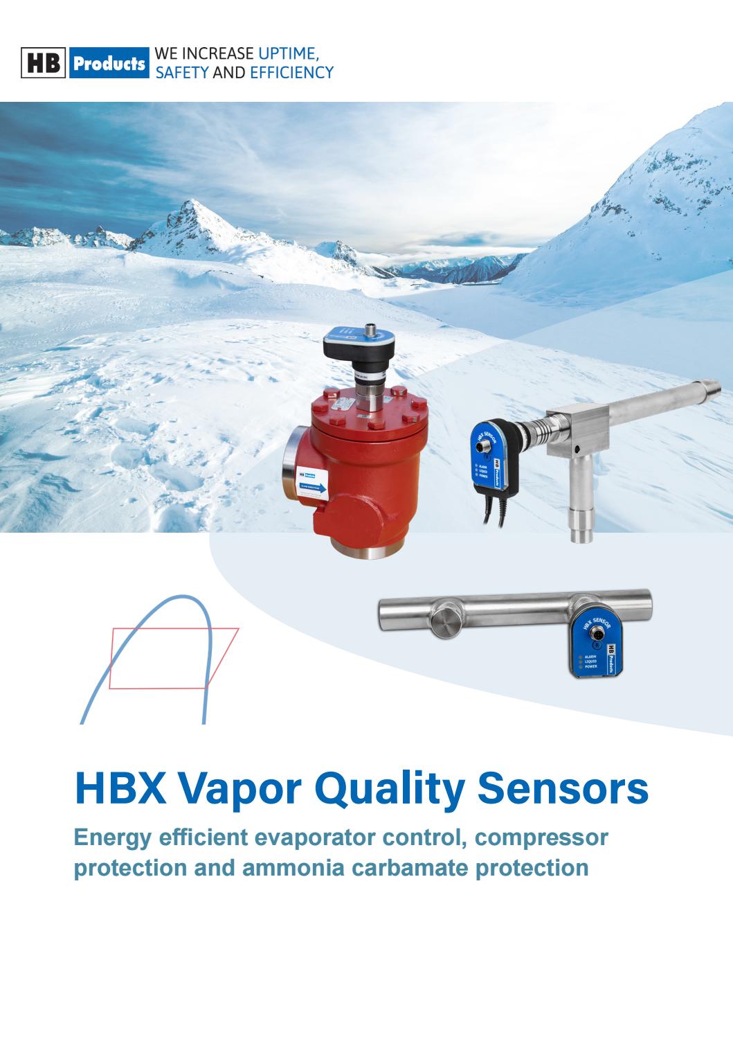 HBX Vapor Quality Sensors Brochure by HB Products - Issuu