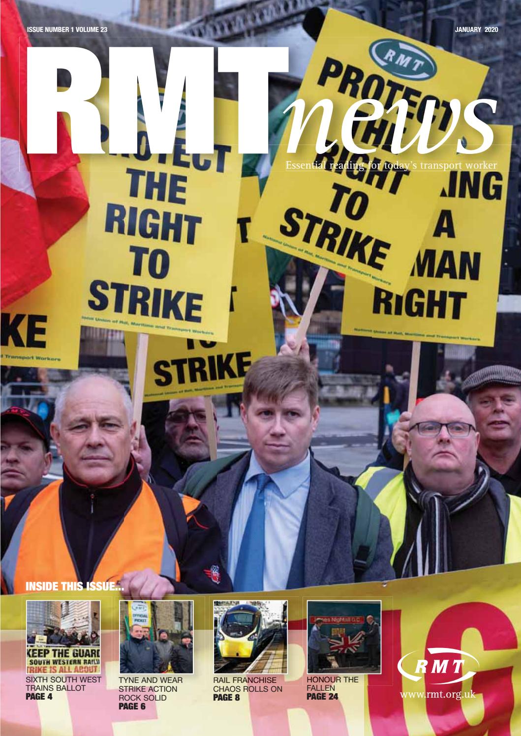 RMT News January 2020 by RMT Union - Issuu