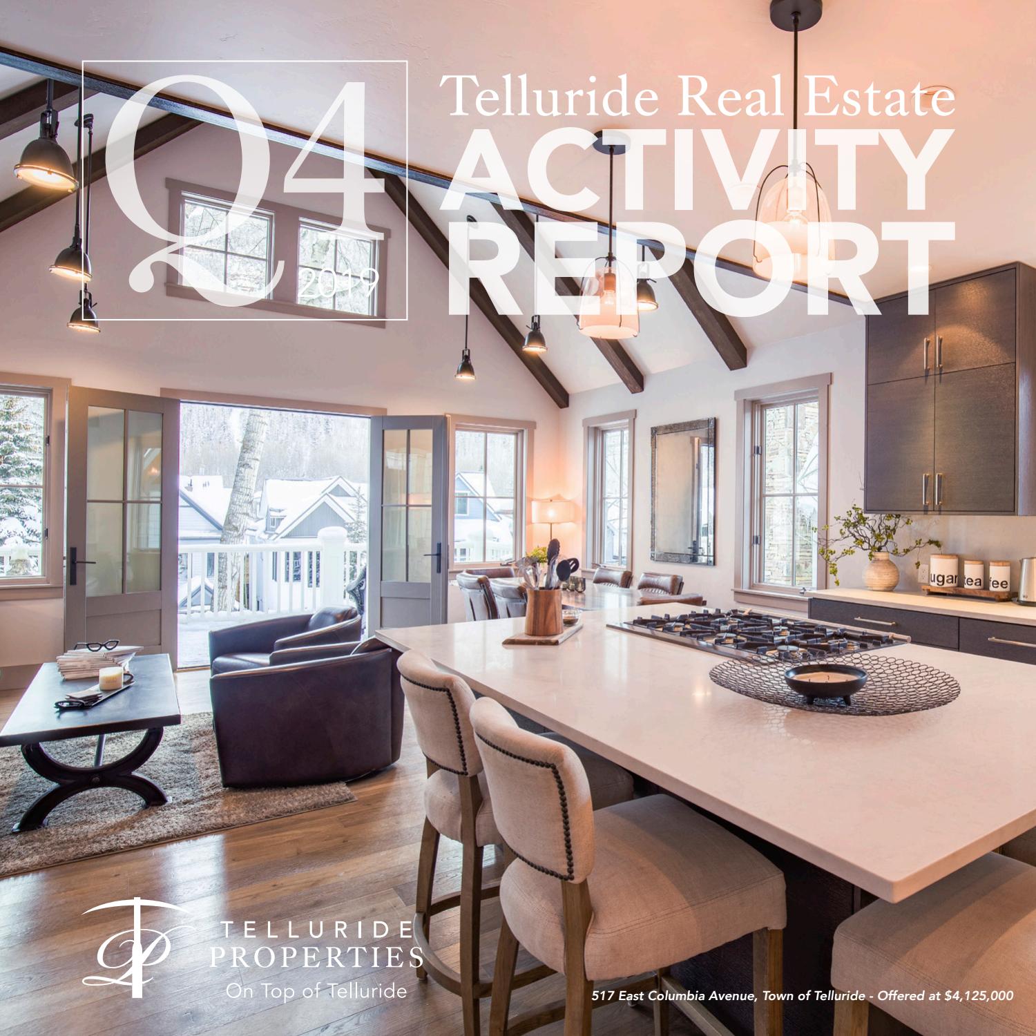 2019 Telluride Real Estate Activity Report Q4 - Telluride Properties by ...