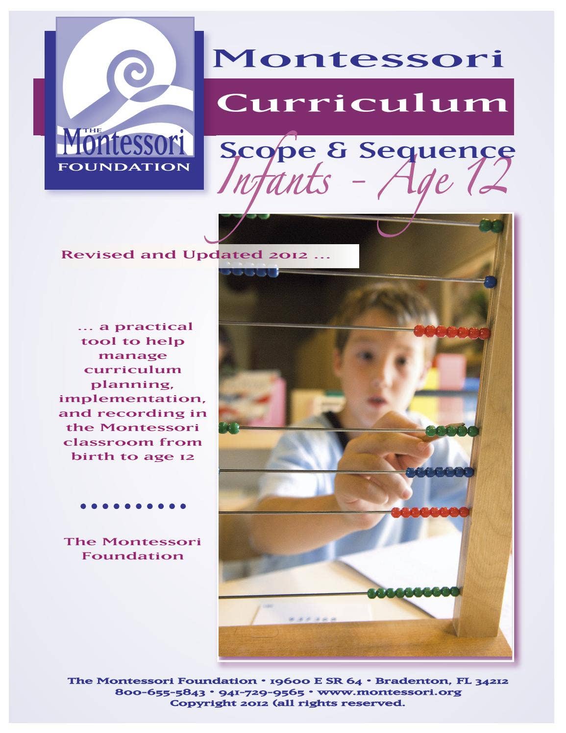 Montessori Curriculum Scope and Sequence Infants through Age 12 by The ...