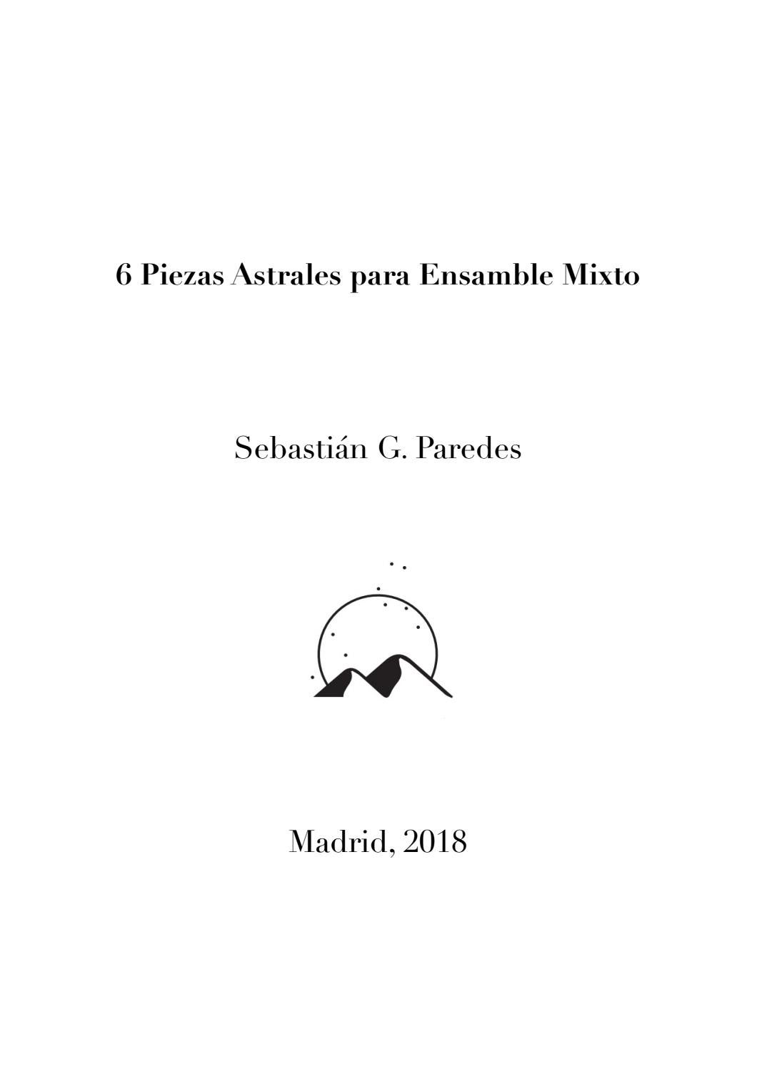 6 Piezas Astrales para Ensamble Mixto: I. Libra 93' by Sebastian ...