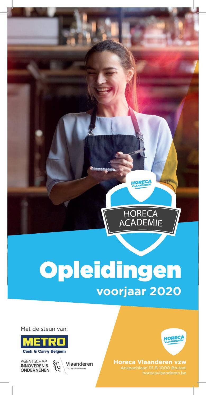 Horeca Academie brochure, voorjaar 2020 by Horeca Vlaanderen - Issuu