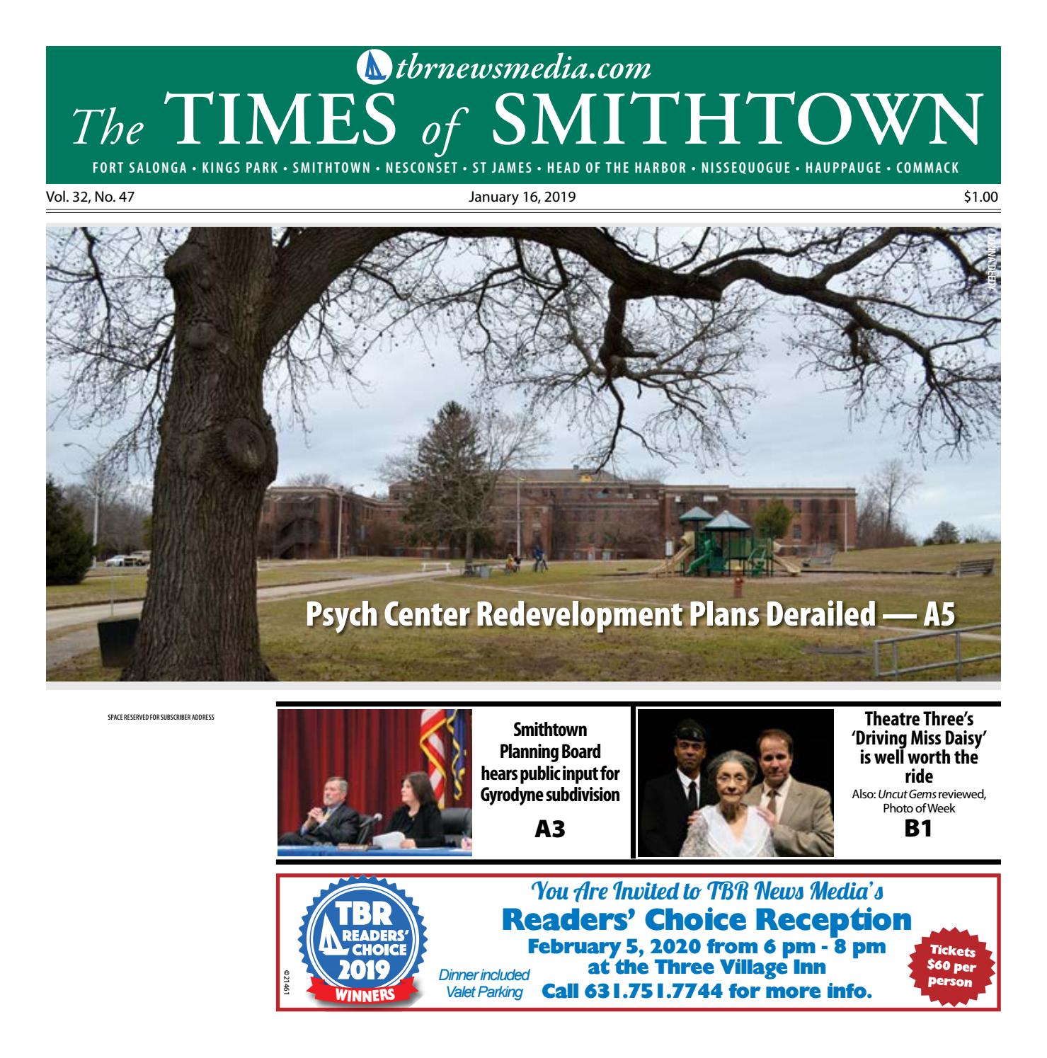 The Times of Smithtown - January 16, 2020 by TBR News Media - Issuu