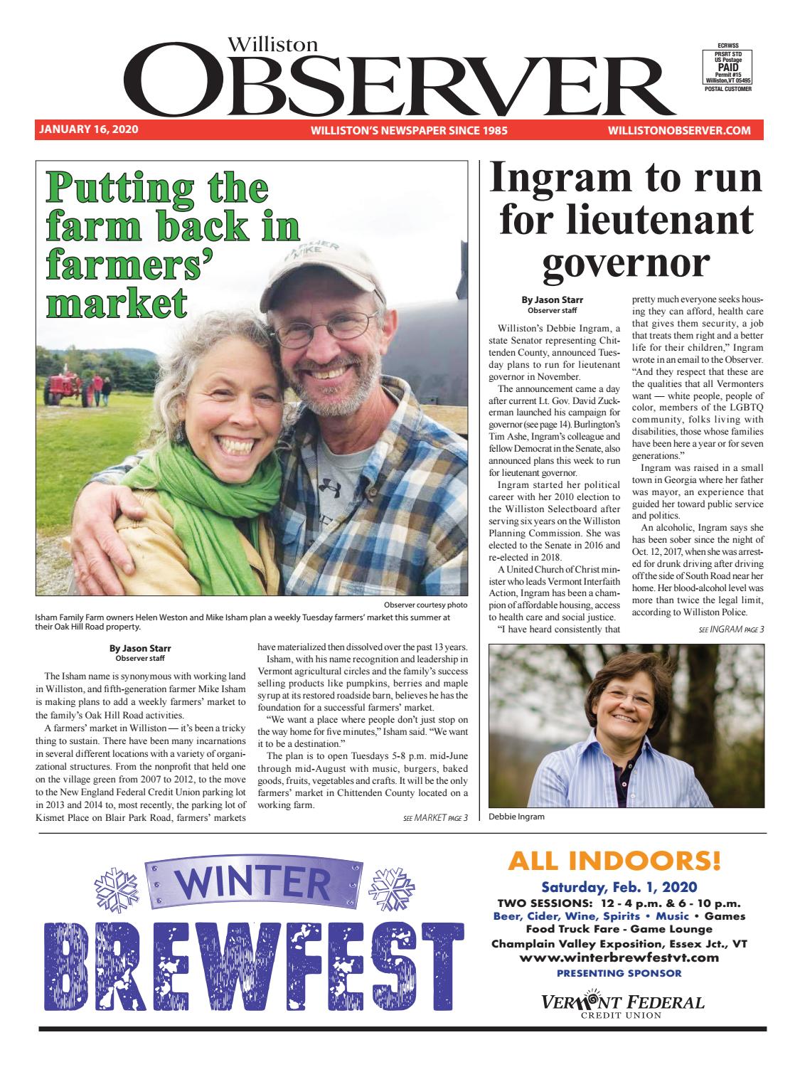 Williston Observer 1/16/2020 by Williston Observer - Issuu