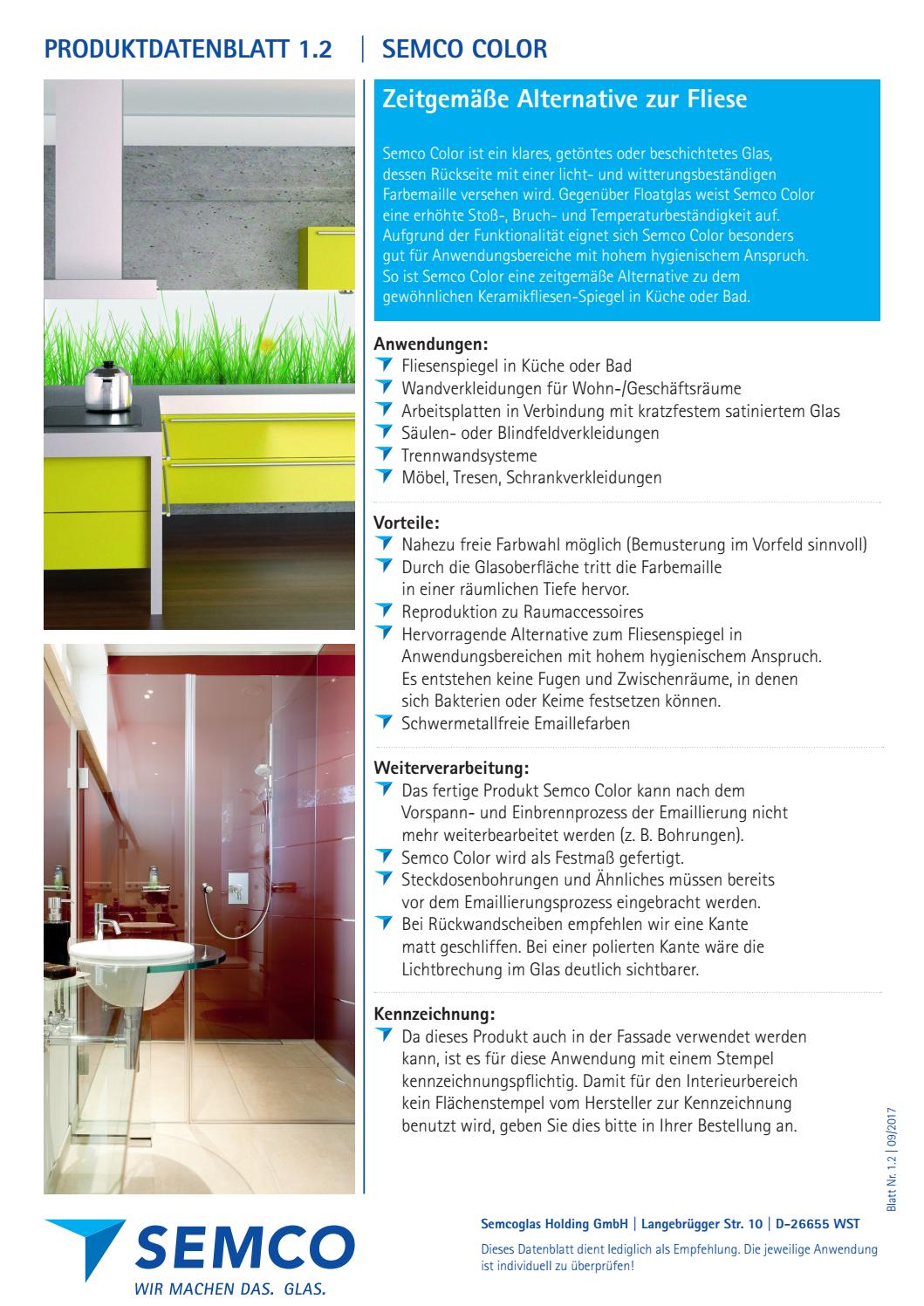 Semco Color Produktdatenblatt by Semcoglas - Issuu