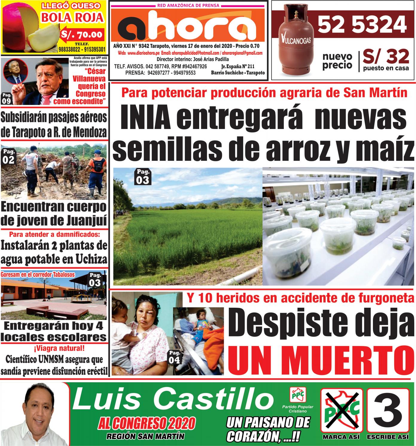 REVISTA DIGITAL Tarapoto, 17 de Enero del 2020 by Diario Ahora - Issuu