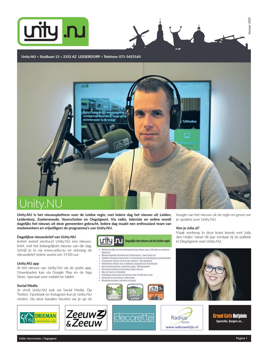 Unity FM - Voorschoten Oegstgeest by MDH Uitgeverij - Issuu