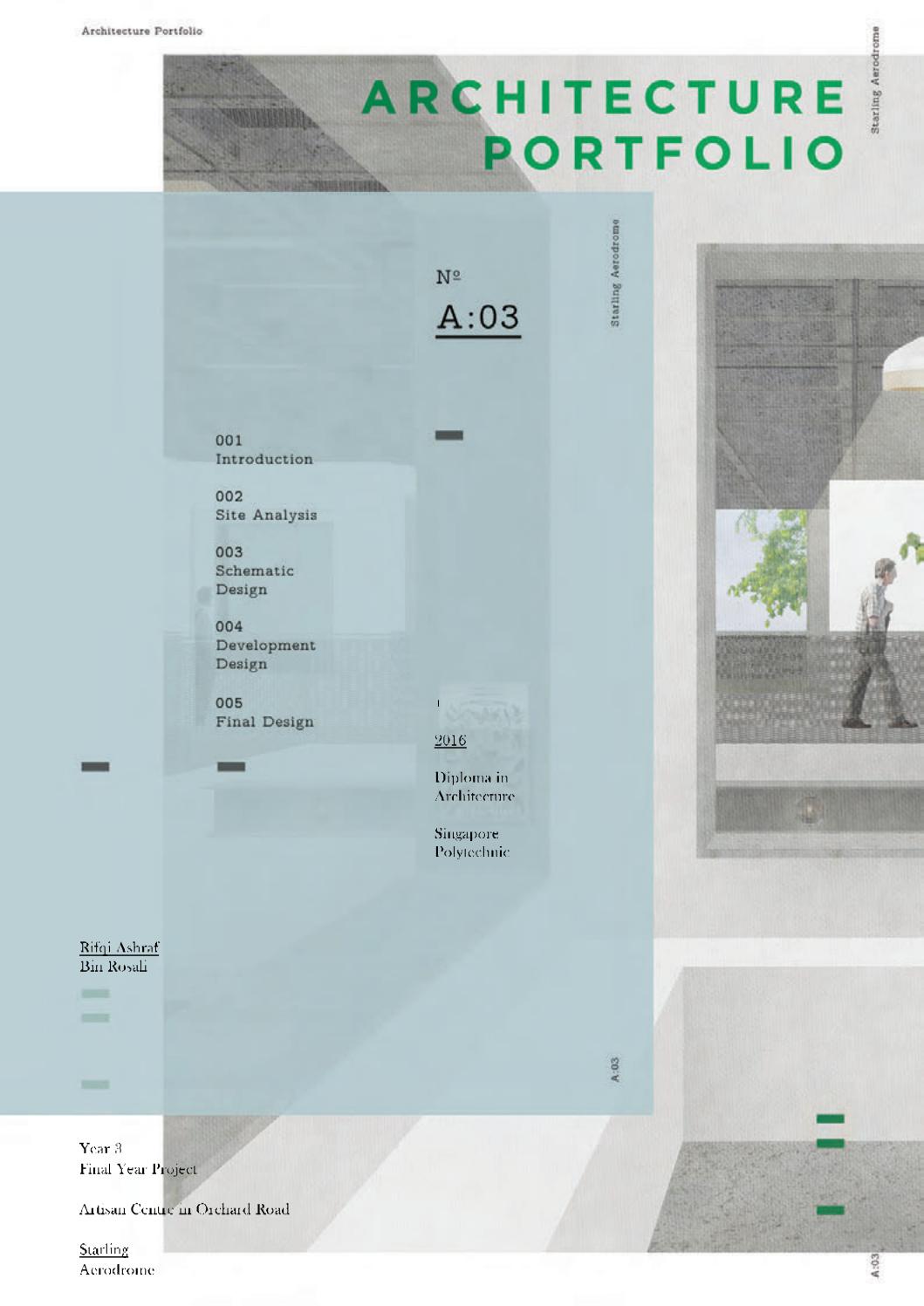 Dip. Architectural Portfolio Final Year Project (Singapore Polytechnic ...