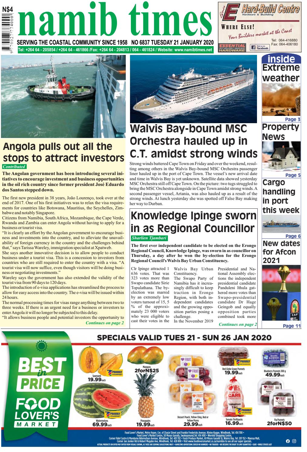 21 jan namib times e-edition by Namib Times Virtual - Issuu