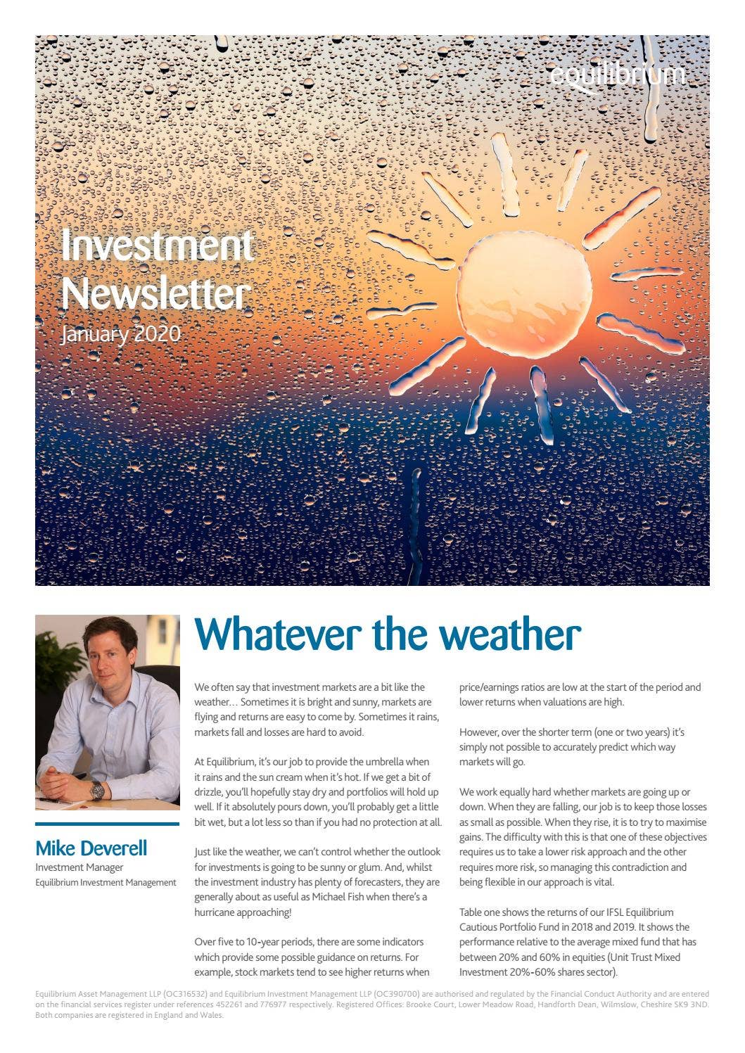 Investment Newsletter - January 2020 by Equilibrium Financial Planning ...