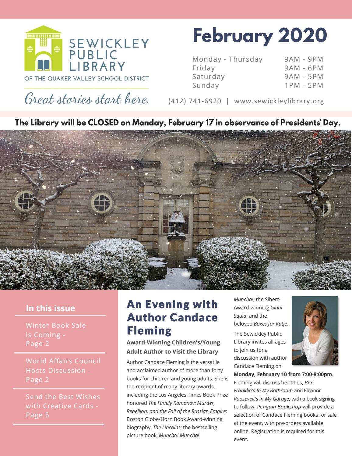 February 2020 by Sewickley Public Library - Issuu