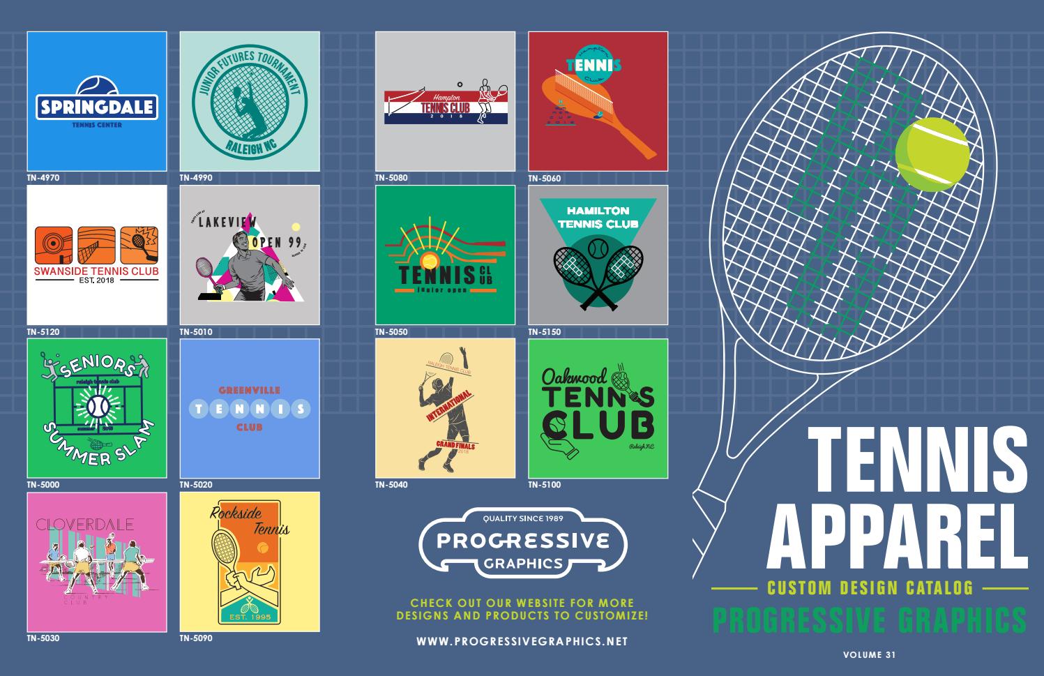 2020 Custom Tennis Design Catalog by Progressive Graphics - Issuu