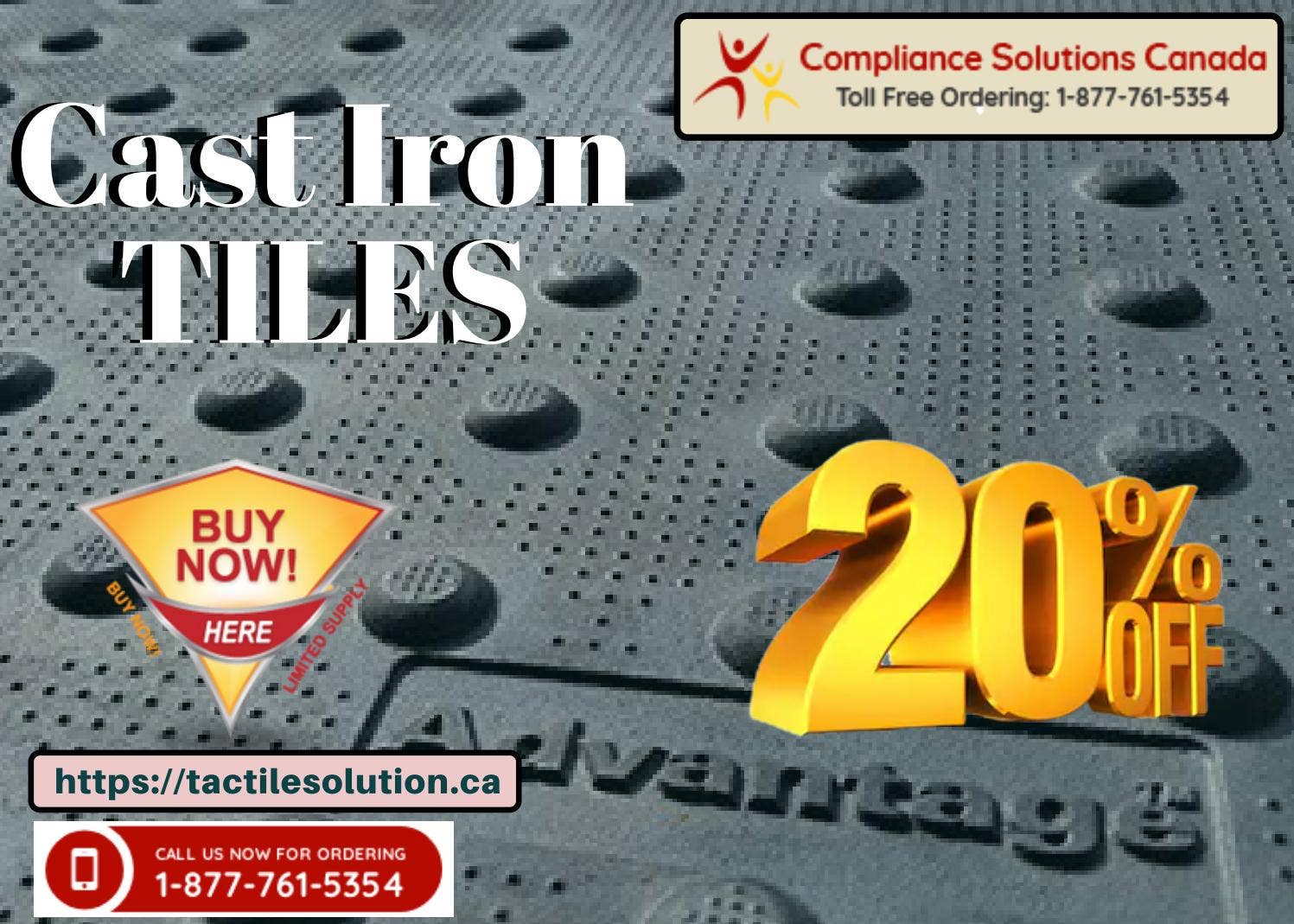 20% Discount Offer on Cast Iron Tiles at Compliance Solutions Canada by ...